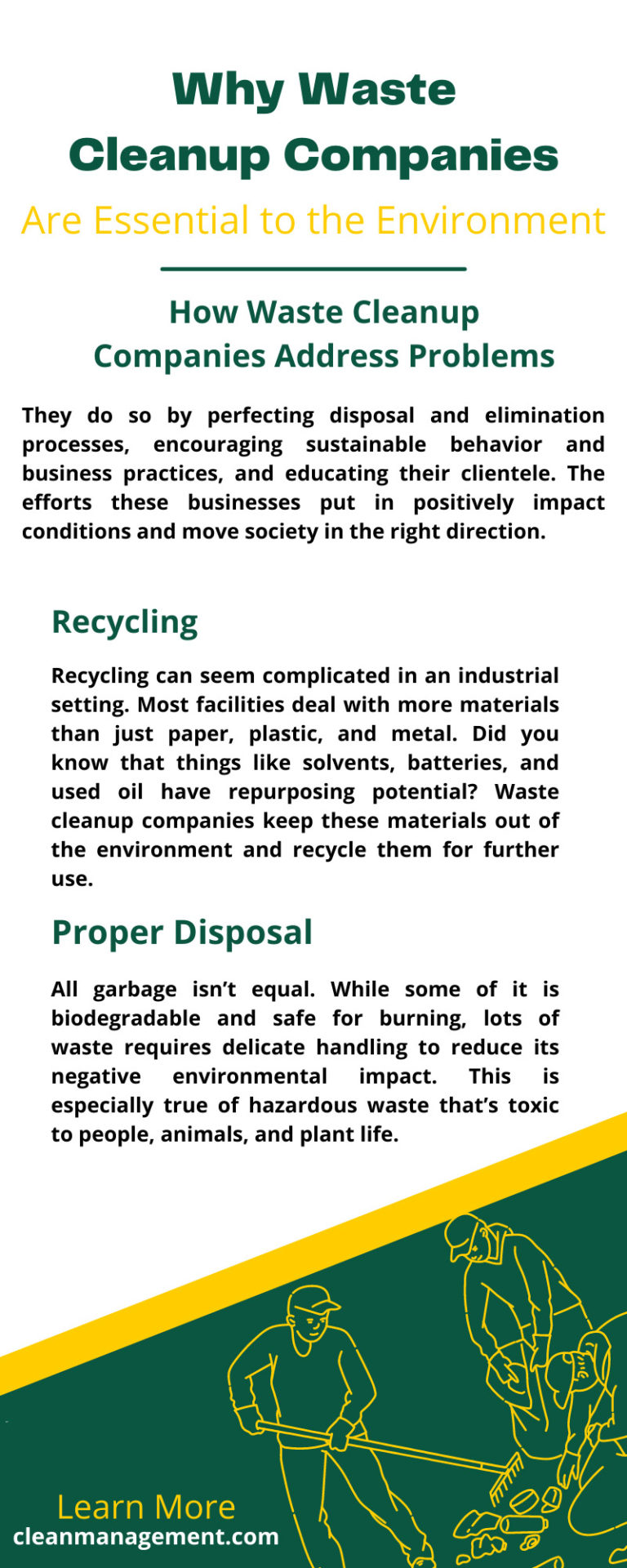 Why Waste Cleanup Companies Are Essential to the Environment